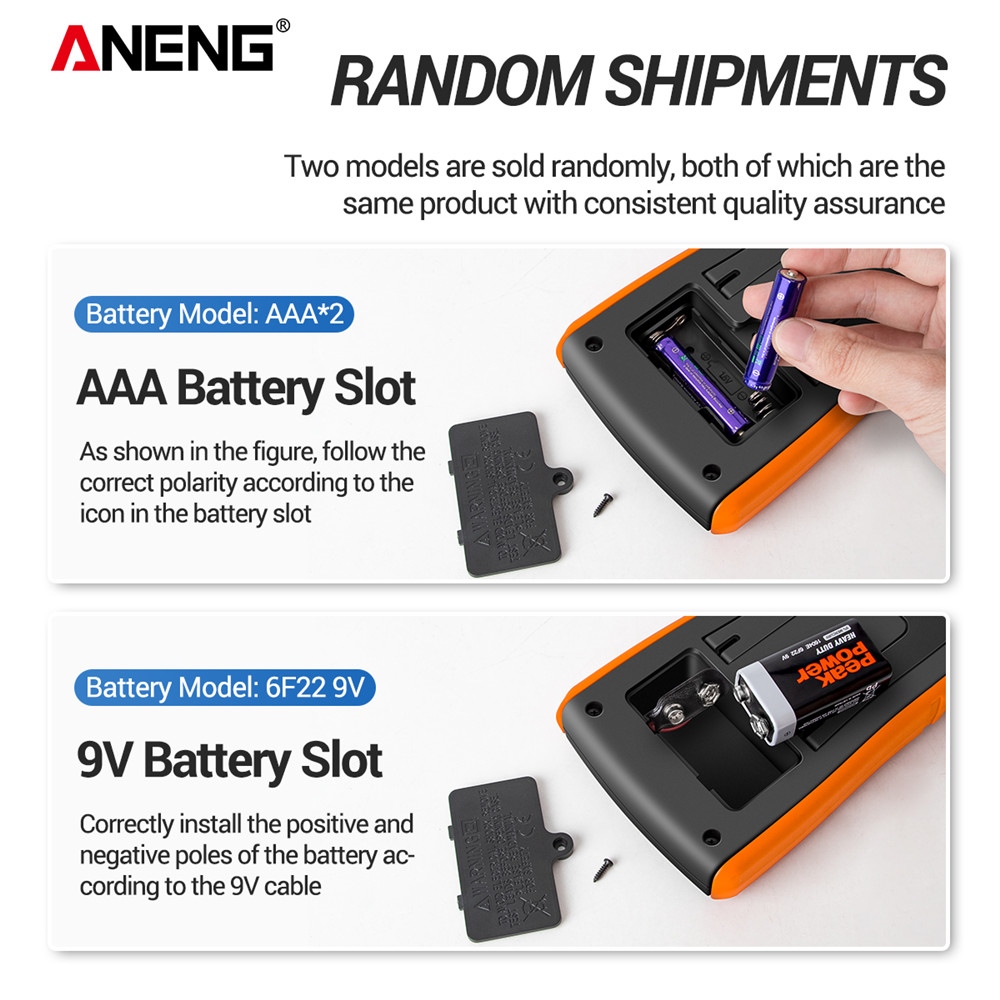 barcode reader Newly ANENG DT9205A Digital True RMS Professional ...