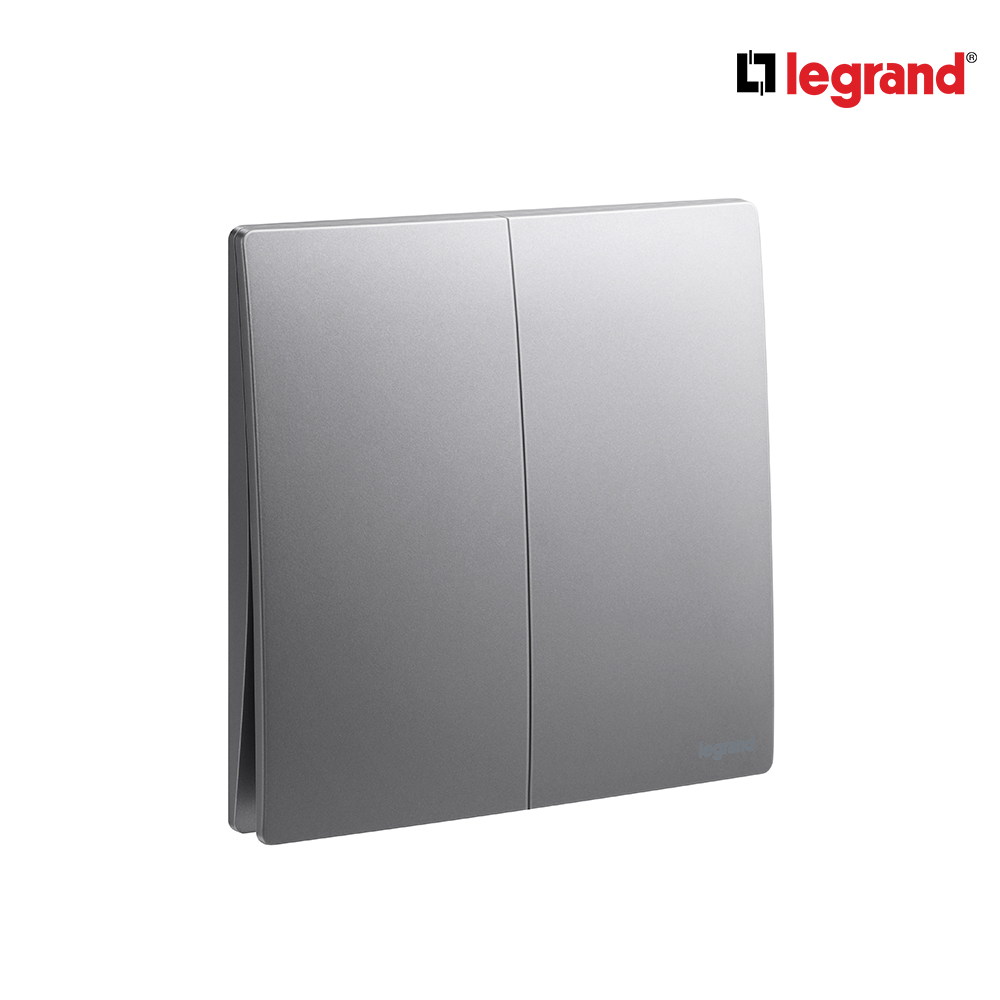 Legrand สวิตช์ทางเดียว 2 ช่อง สีเทาดำ 2G 1W Switch 16AX รุ่นมาเรียเซนต์ ...