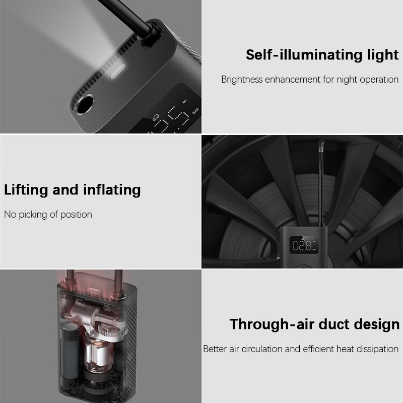 Mi Air Pump 2 เครื่องสูบลม Xiaomi Mijia Portable Smart Electric Pump ...