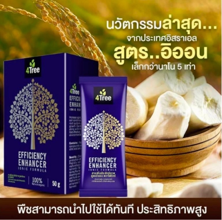 4Tree โฟร์ทรี จำนวน 1 ซอง สารเสริมประสิทธิภาพ โฟรทีร ของแท้ สูตรอิออน ...