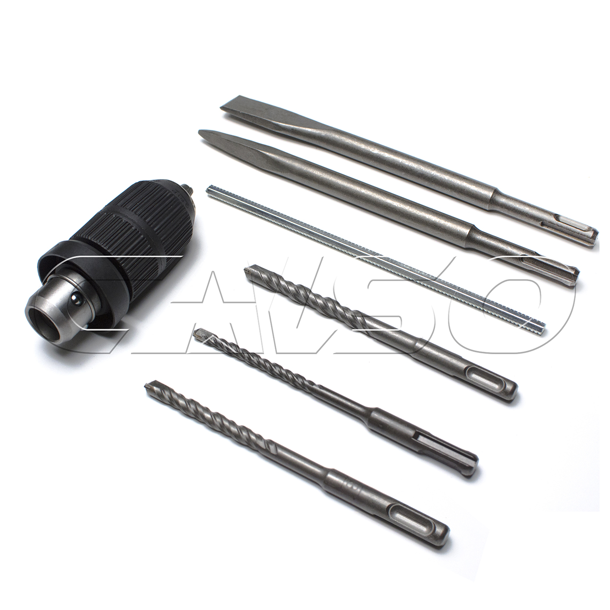 CALSO สว่านโรตารี่ 3 ระบบ 2-26 DFR เจาะ กระแทก สกัด ยอดนิยม ขนาด 26 mm. มาพร้อมดอกเจาะสกัด 5 ดอก ...