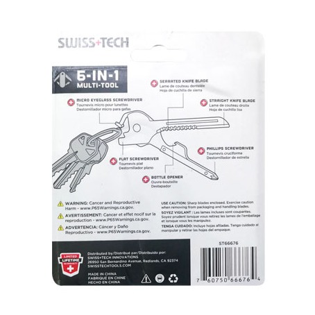 SWISS TECH เครื่องมืออเนกประสงค์ (Utili-Key® 6-In-1) รุ่น ST66676 ...