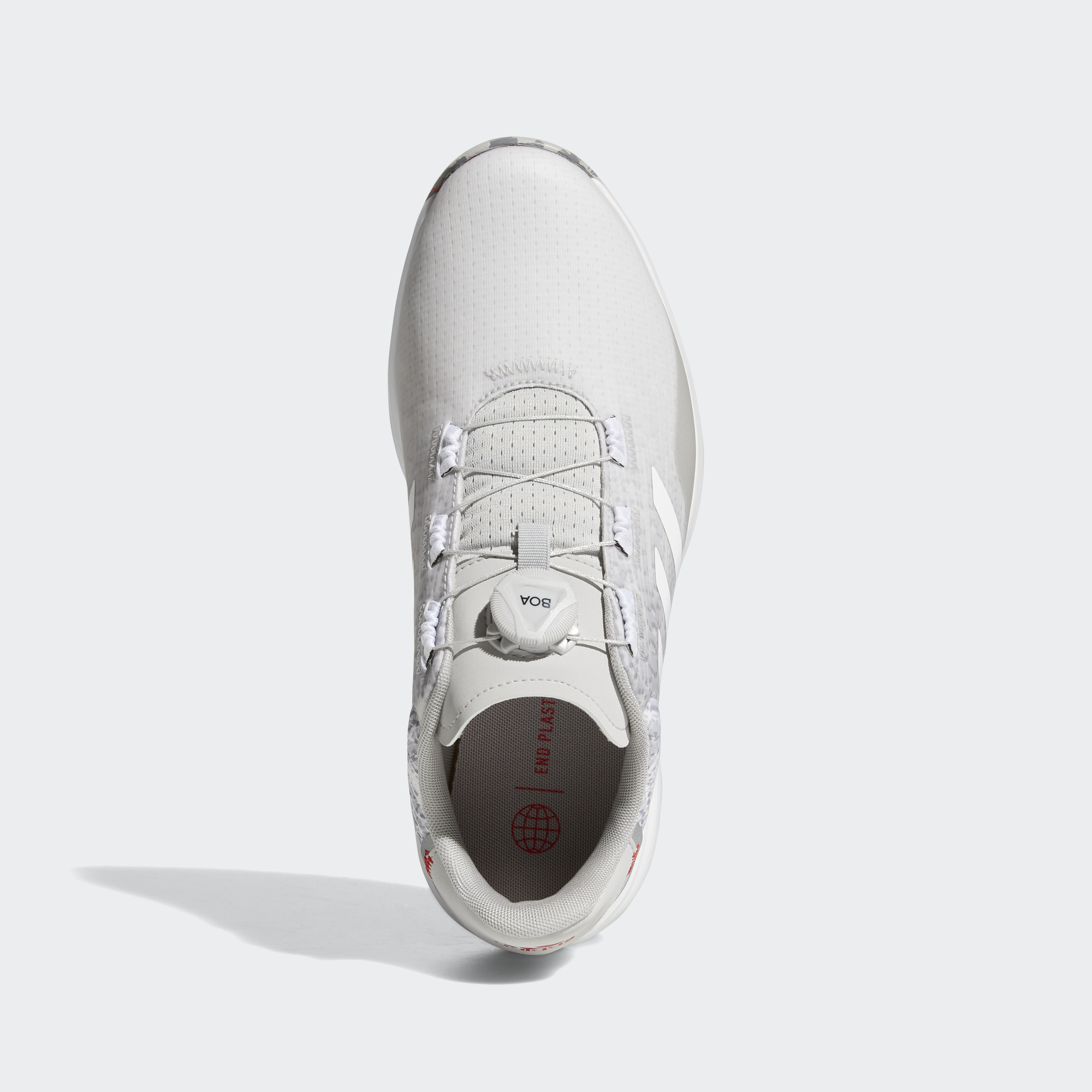 adidas กอล์ฟ รองเท้ากอล์ฟหน้ากว้างแบบไร้ปุ่ม S2G BOA ผู้ชาย สีเทา ...