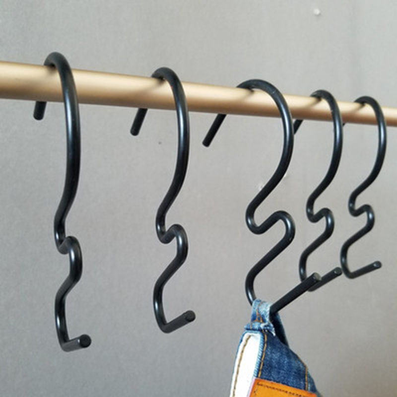 10 Pieces S Shape Metal Display Hanging Jean Pant Hooks Metal Hangers ...