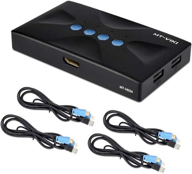MT-VIKI 4k HDMI 4 port usb2.0 hdmi kvm switch with kvm cable - CHOW ...