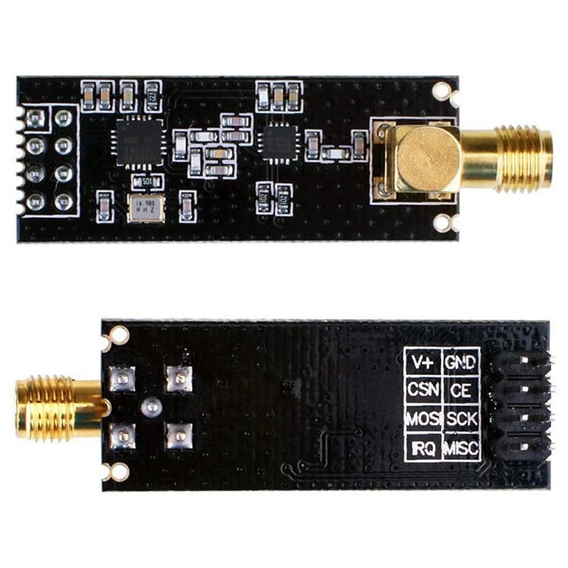 2Pcs NRF24L01+PA+LNA RF Transceiver Module with SMA Antenna 2.4 GHz ...