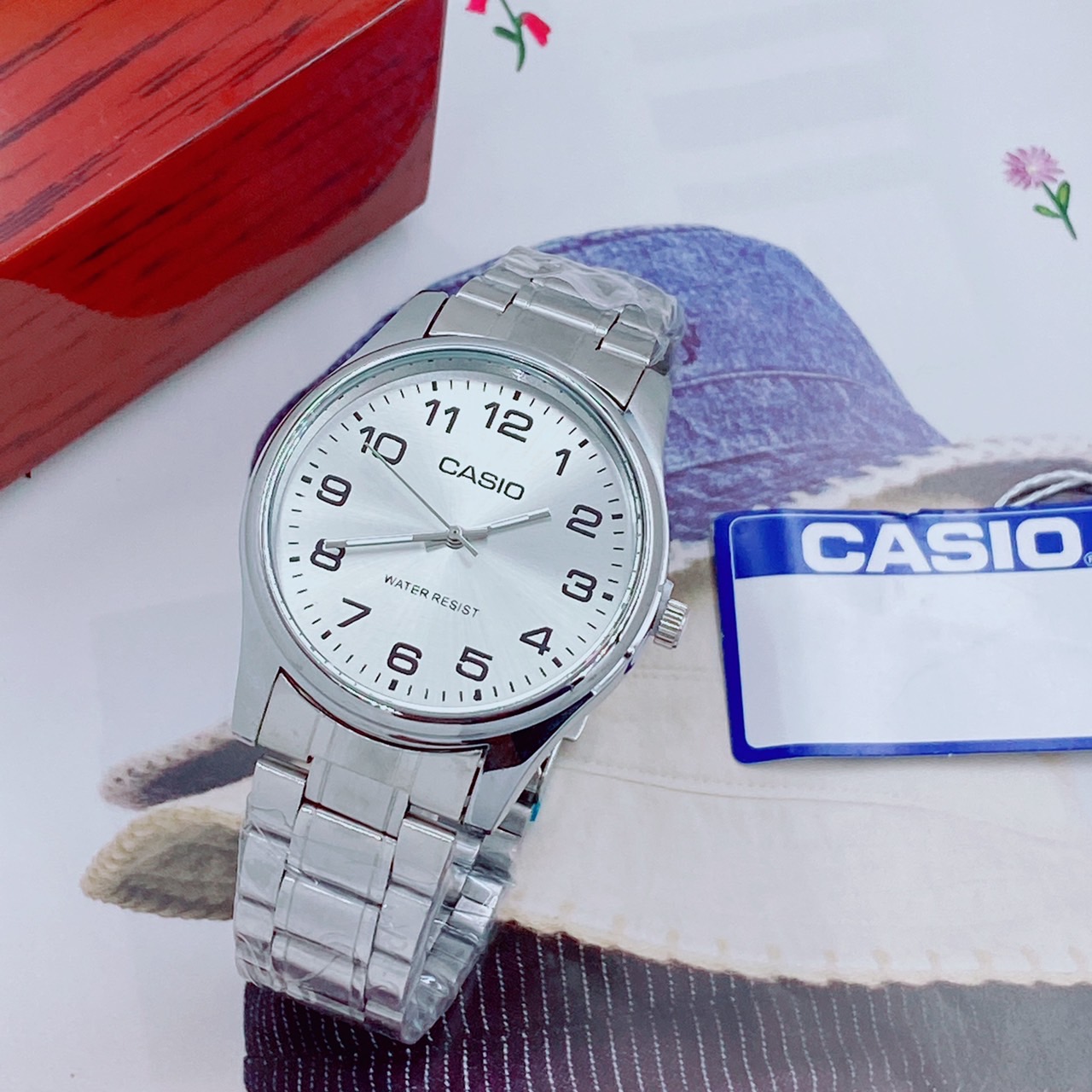 Watchtime นาฬิกาข้อมือแฟชั่นคู่รัก หน้าปัดขนาด 30,38มม. สายเลทตัดสายได้ ...