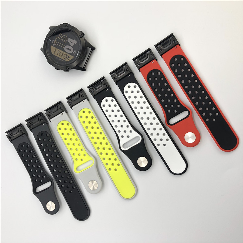 Zenia ความกว้าง 26มม. ซิลิโคนอ่อนนุ่มระบายอากาศได้ QUICK RELEASE Fit ...