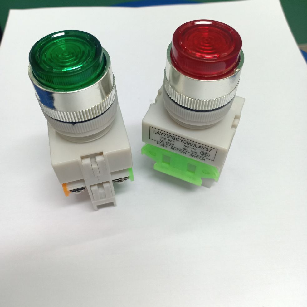 Lay7(Pbcy090)Lay37 Iec337 Ac15 uc600v/10A Push Button Switch สวิทซ์หัว ...