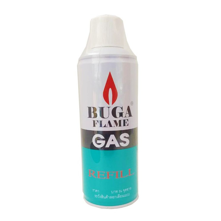 แก๊สไฟแช็ค แก๊สกระป๋อง บูก้า Buga แก๊สเติมไฟแช็ค BUGA FLAME GAS refill ...