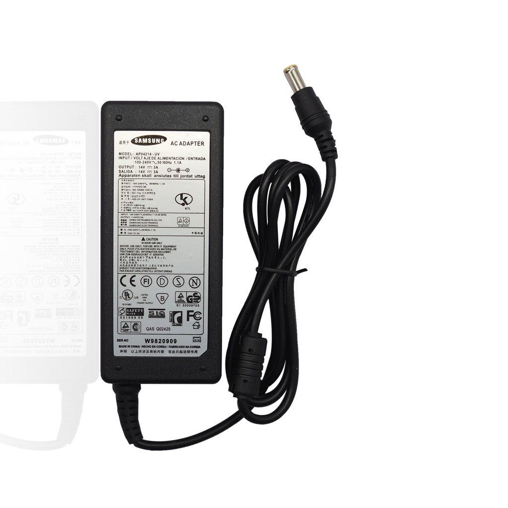 ADAPTER NOTEBOOK SAMSUNG 14V 3A (6.0*4.4) / อะแดปเตอร์ซัมซุง + แถมสายไฟ ...