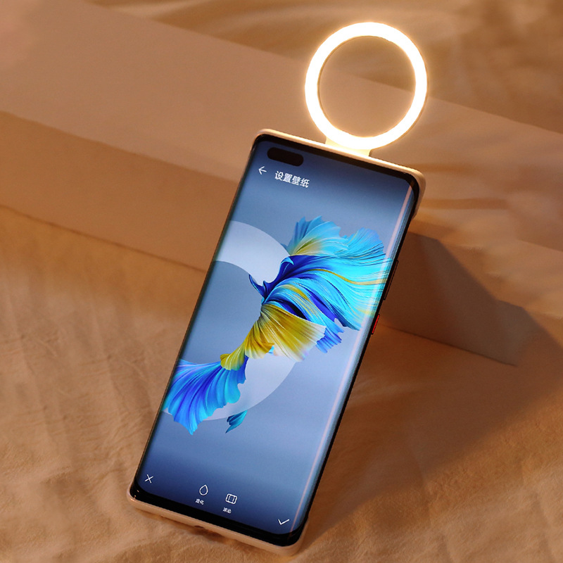 LED Flash Phone Cases For Huawei P30 Pro P40 Mate30 Mate40 Pro Selfie Light Mate 30 40 Pro Three ...