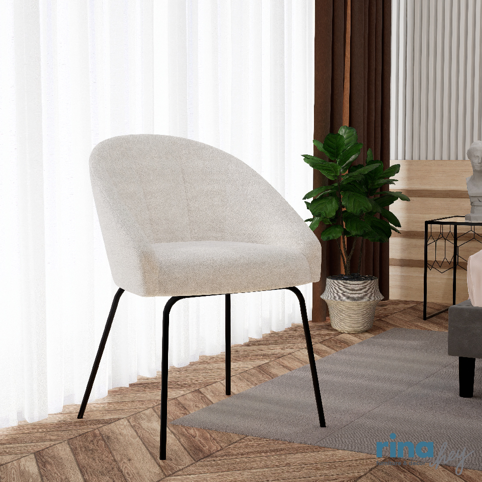 Rina Hey เก้าอี้รับประทานอาหาร รุ่น SALYER สี เทาเข้ม ครีม - Rina Hey ...
