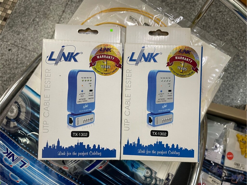 "ราคาพิเศษ" เครื่องมิอ TEST สาย UTP LINK TX-1302 UTP CABLE TESTER (NEW ...