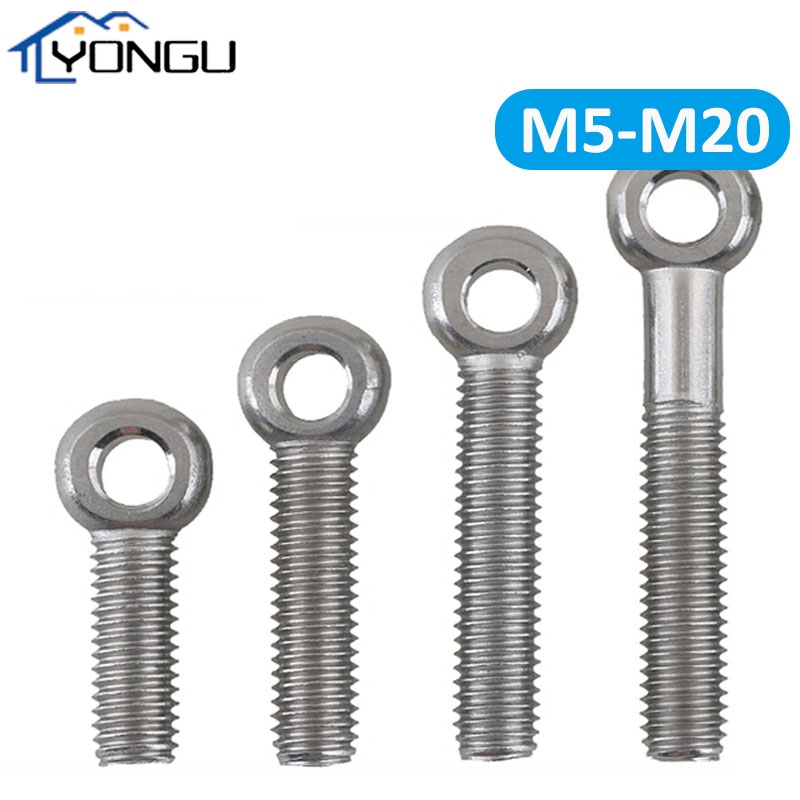 Eye Bolt 304 Stainless Steel DIN444 Round Ring Head Link Bolt Fisheye ...