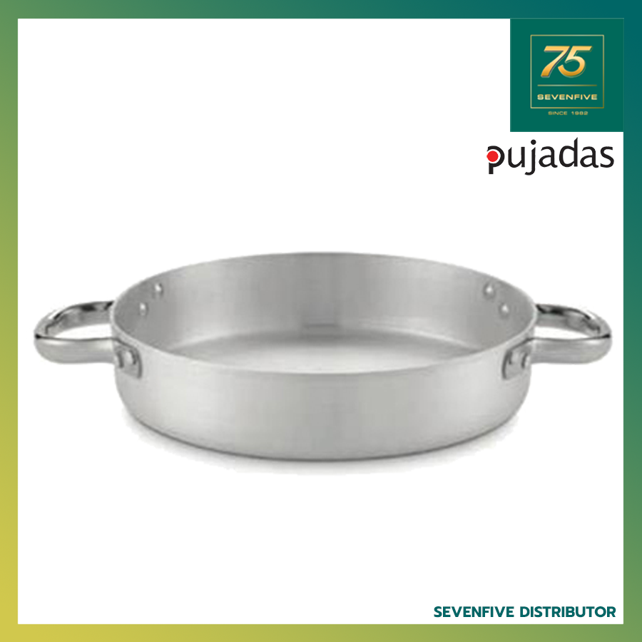 PUJADAS กระทะผัด กระทะอลูมิเนียม กระทะทรงตื้น paella ผ่านศูนย์กลาง20-60 ...