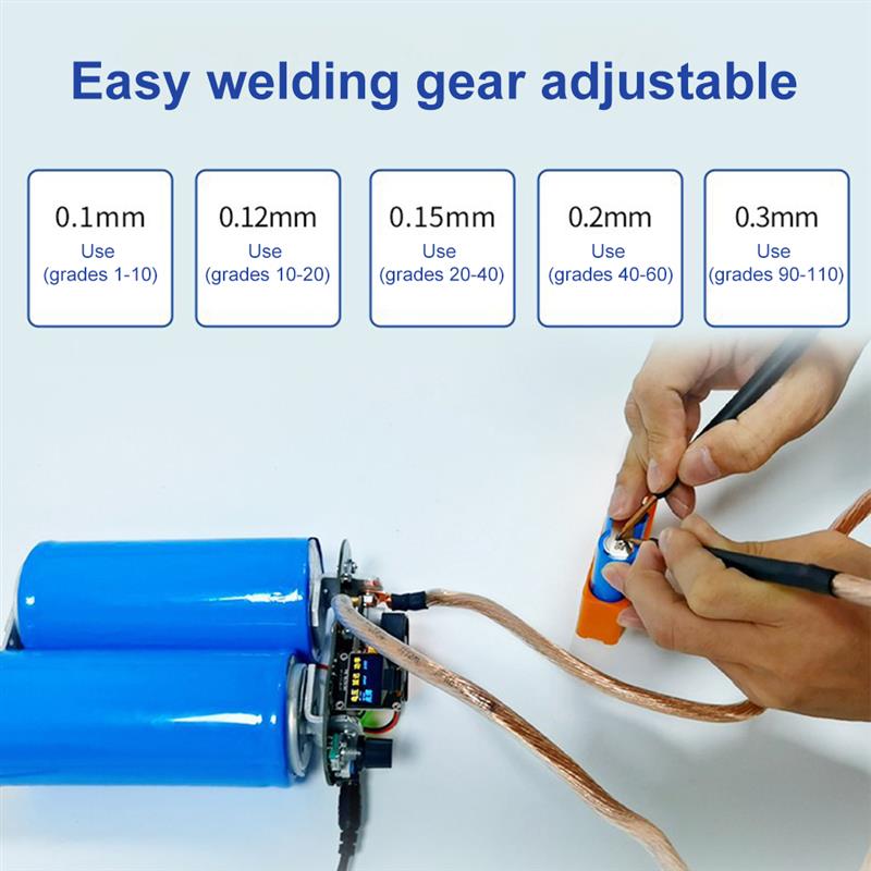 NEW 0.3mm Spot Welder Nickel Portable Spot Welder Farad Capacitor DIY ...