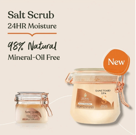 จัดส่งฟรี Sanctuary Spa Salt Scrub 650 g แซงซัวรี่ สปา ซอลท์ สครับ ...