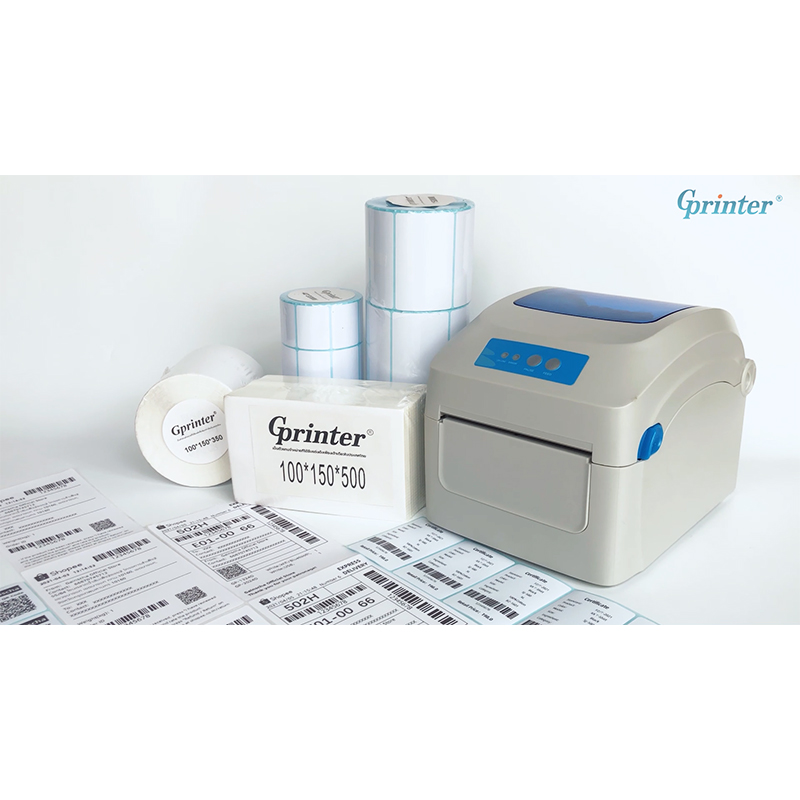 Gprinter GP-1324D Thermal printer เครื่องปริ้นฉลากสินค้า แบบเชื่อมต่อ USB ปริ้นใบปะหน้า ที่อยู่ ...
