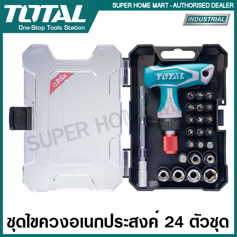 Total ชุดไขควง 14 ตัวชุด พร้อมที่วางไขควง รุ่น THT250614 ( 14 Pcs ...