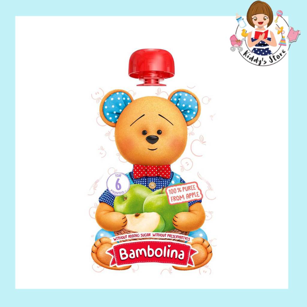 Bambolina แบมโบลิน่า ผลไม้บด100 อาหารเสริมสำหรับเด็ก (แอปเปิ้ล) - Kiddy ...