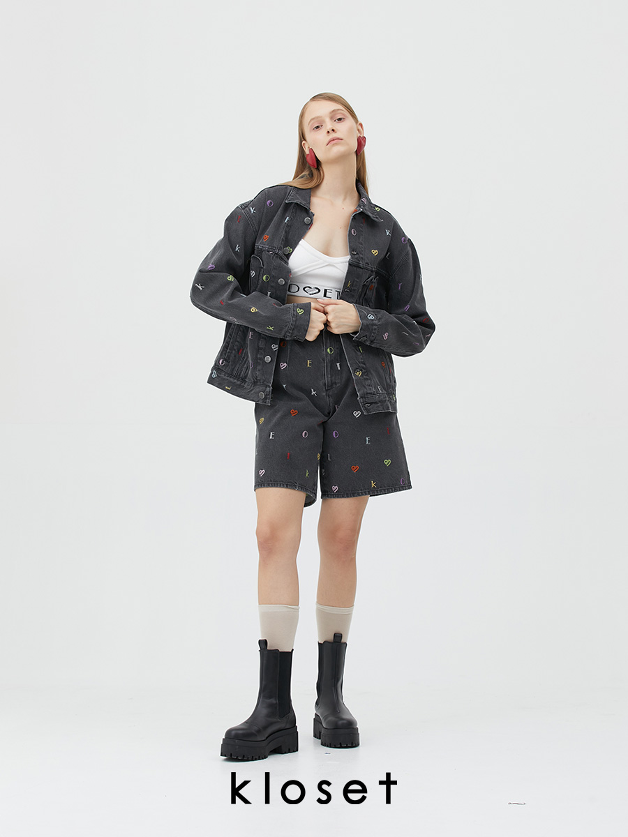 KLOSET Embellished Jacket (PS22-T016) เสื้อคลุมแขนยาว ผ้าปัก - Kloset - ThaiPick