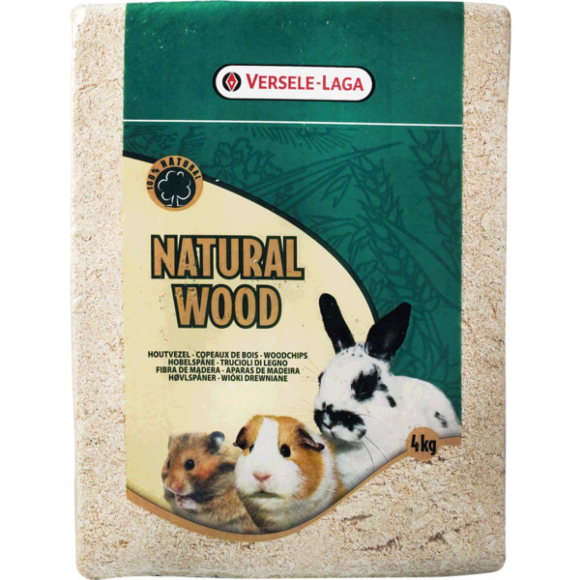 Versele Laga Natural Wood 4 Kg. ขี้เลื่อยรองกรง ขี้กบ ฝุ่นน้อย สำหรับสัตว์เล็ก กระต่าย เม่น หนู ...