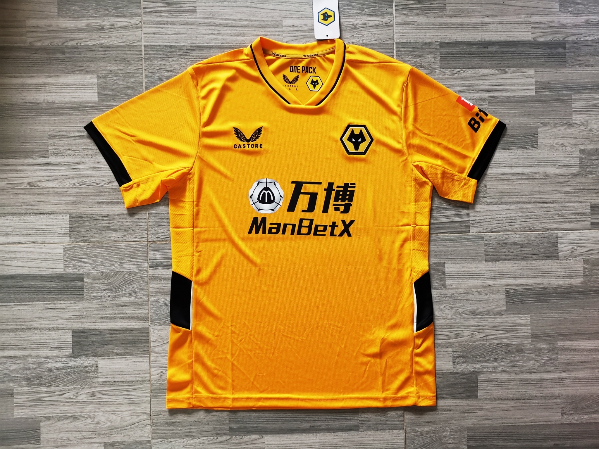 เสื้อฟุตบอลวูฟแฮมตัน ชุดเหย้าปี 2021/22 เวอร์ชั่นแฟนบอล Wolves Hamton ...