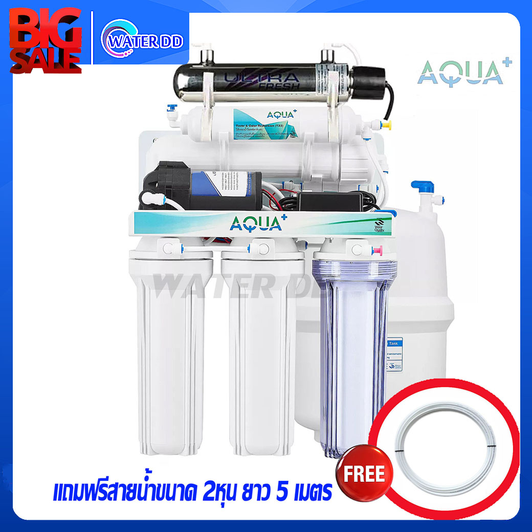 AQUA+ ระบบ RO 0.0001 micron เครื่องกรองน้ำดื่ม 6 ขั้นตอน ระบบ Reverse ...