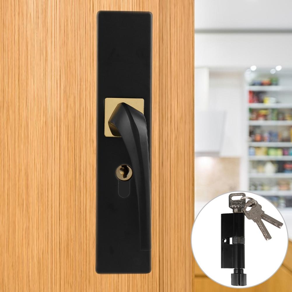 Simple Aluminum Bedroom Inside Wooden Door Silent Home Handle Lock with ...