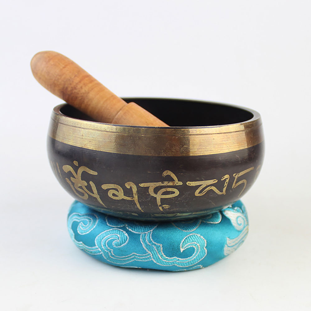 Nepal Handmade Brass Tibet Buddha Sound Bowl Yoga Meditation Chanting ...