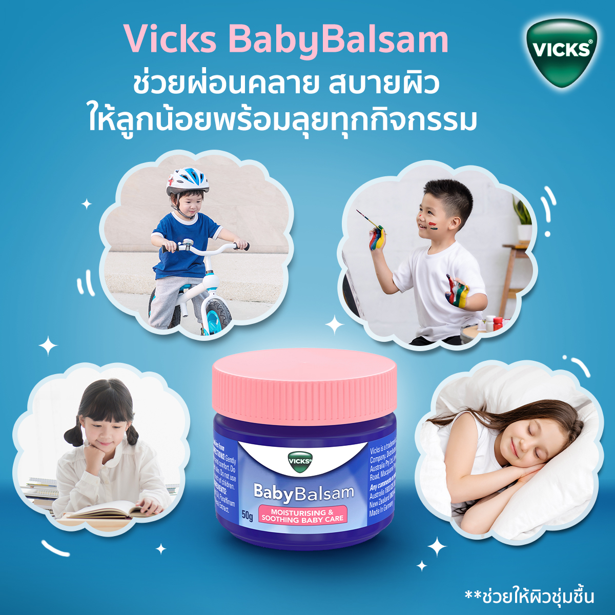 วิคส์ วาเปอรับ (วิควาโปรับ) ทาแก้คัดจมูก Vicks VapoRub - Klung Ya Thai ...