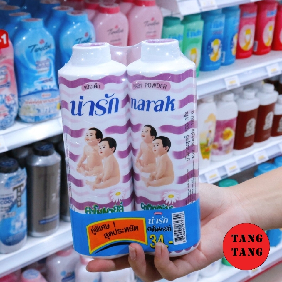 (แพ็คคู่) Narak Baby Powder ผลิตภัณฑ์แป้งเด็กน่ารัก กลิ่นคาโมมายล์ ...