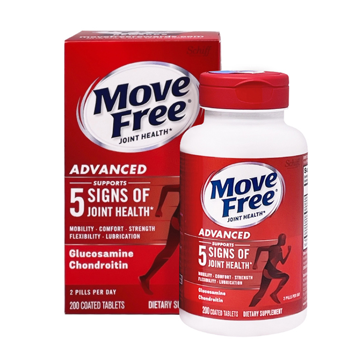 ของแท้ 100%) Schiff Move free Advanced Joint Health 200 เม็ด - EIMY ...