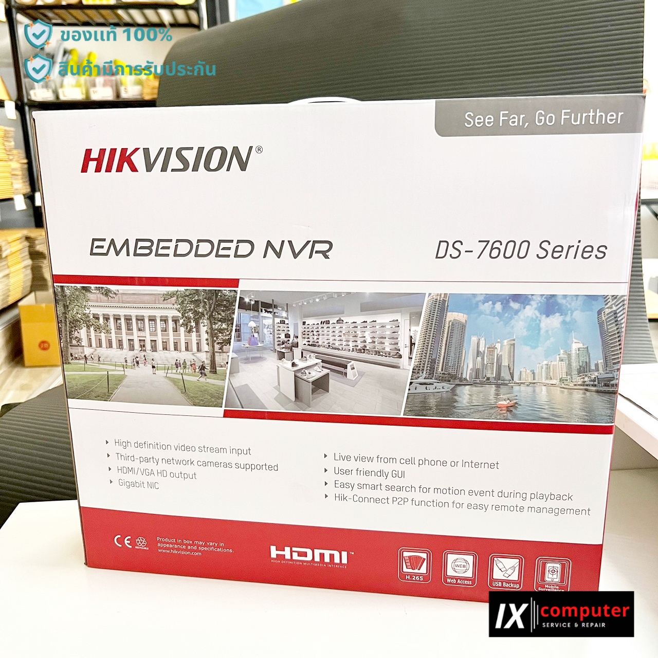 HIKVISION เครื่องบันทึกกล้องวงจรปิดสำหรับ IP CAMERA (NVR) 32CH รุ่น DS ...