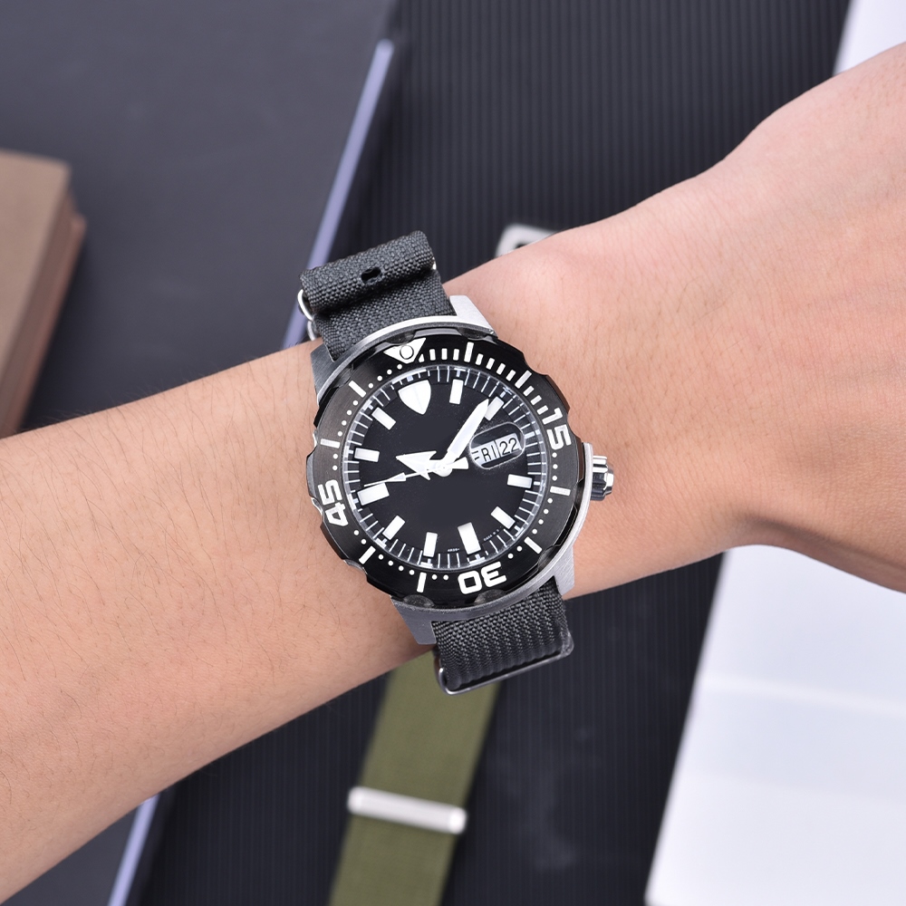 Premium Quality Nylon Watch Band Ribbed Nato Strap 20mm 22mm For ...