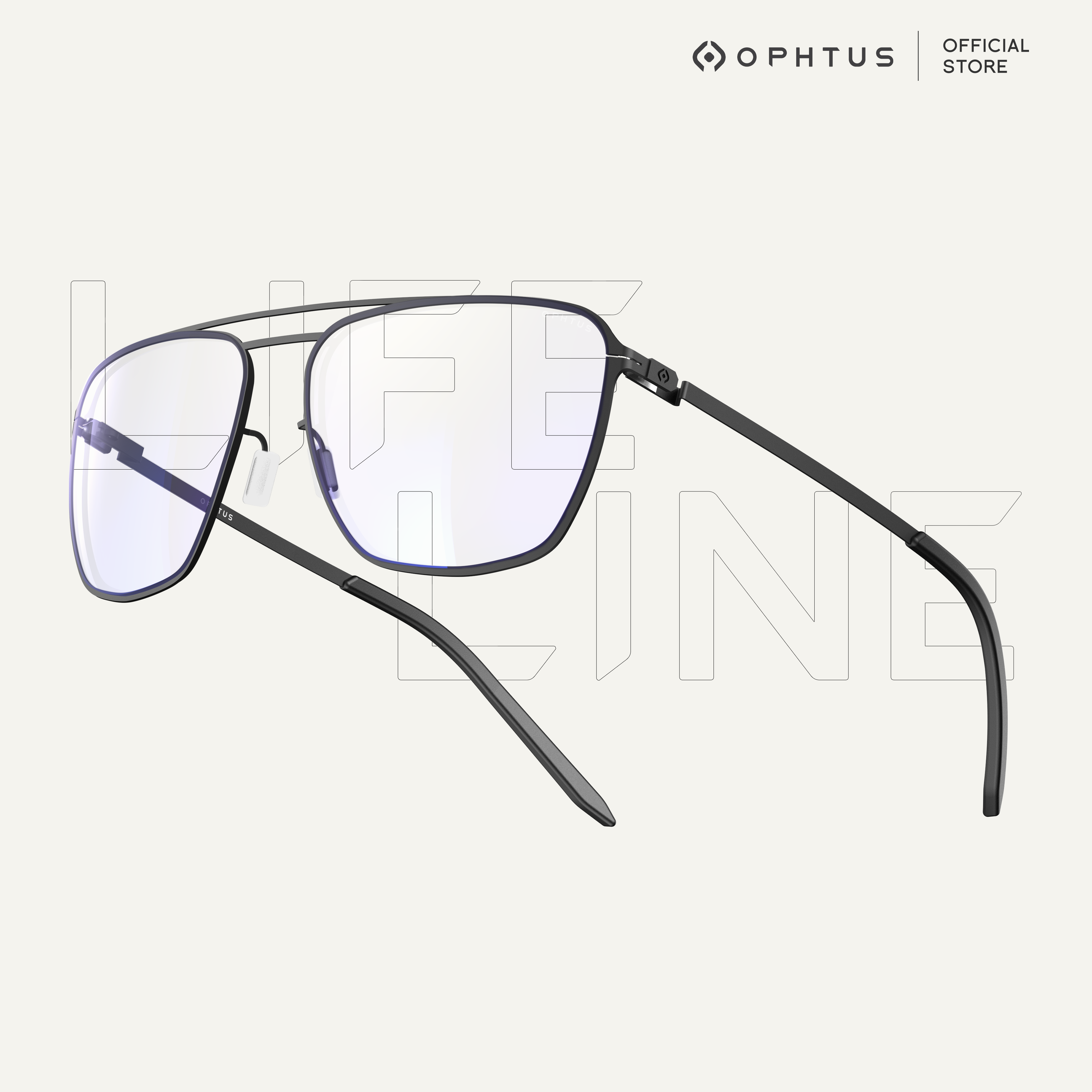 OPHTUS แว่นกรองแสงสำหรับเกมเมอร์ รุ่น Lifeline เลนส์ RetinaX Clear ...