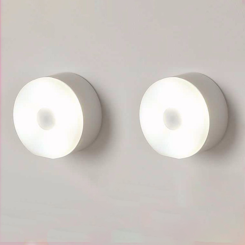 โคมไฟหัวเตียง 0.6w LED โคมไฟ ยึดผนังด้วยแม่เหล็ก ชาร์จ LED Button night ...