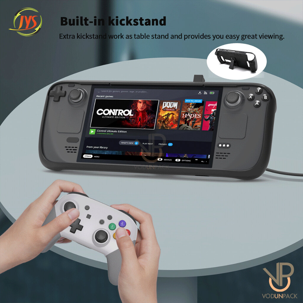 JYS เคส พร้อมขาตั้ง STEAM DECK PREMIUM CASE With Kick Stand มีให้เลือก 2 แบบ พร้อมกันรอย ...