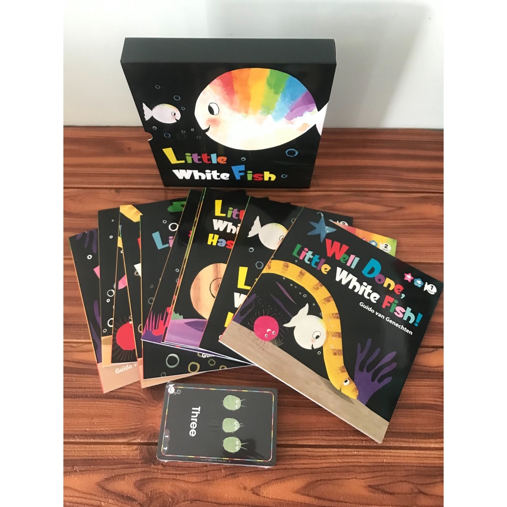 (พร้อมส่ง) Little white fish เซต 10 เล่ม หนังสือสองภาษา อังกฤษ-จีน ปาก ...