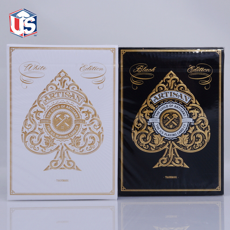 Theory11 Artisan Playing Cards T11 WhiteBlack Deck Poker Size USPCC ...
