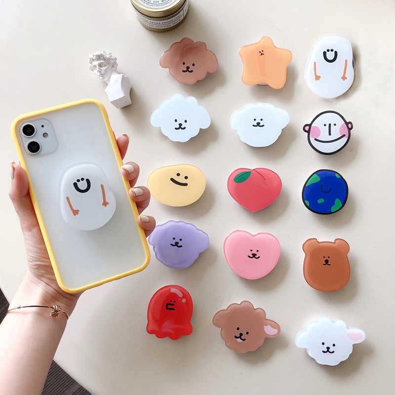 พร้อมส่งจากไทย กริ๊ปต็อก ลายการ์ตูน Giptok griptok popsocket กริ๊บต๊อก ที่ติดหลังมือถือ ตัวป๊อป ...