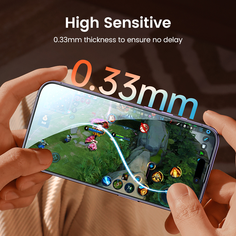 UGREEN ฟิล์มหน้าจอมือถือ ฟิล์มกันรอยหน้าจอมือถือ 2PCS Borderless Full ...