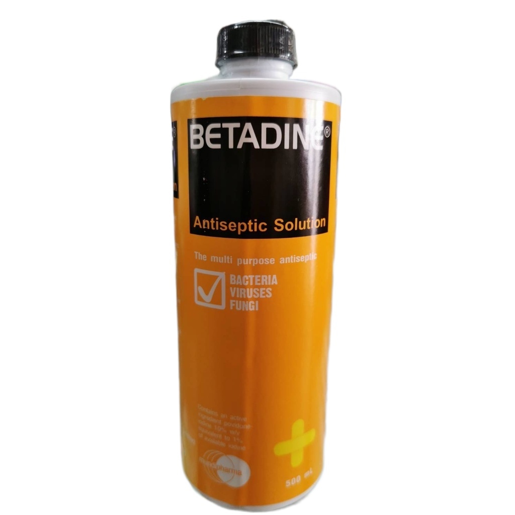 NEW ฺBETADINE Scrub 500 ML BETADINE Solution 500 ML เบตาดีนสำหรับแผล ...