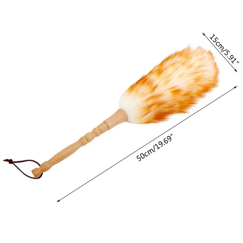 Non Static Dust Brush Household Feather Wool Duster Removal Dusting ...