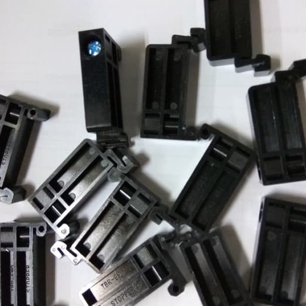 CNTD เทอร์มินอล TERMINAL TBR CBR TR STOPPER สีดำ ยึดราง DIN RAIL ...