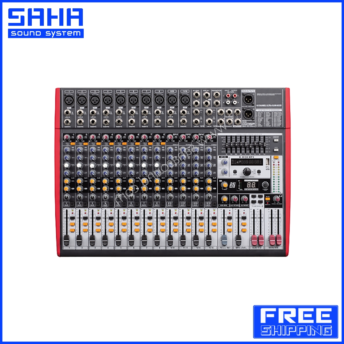 Mixer Actor มิกเซอร์ 12 แชนแนล มีเอฟเฟคในตัว รุ่น AT-1622FX (ส่งฟรี ยกเว้นเขตพิเศา) - MJ-tech ...