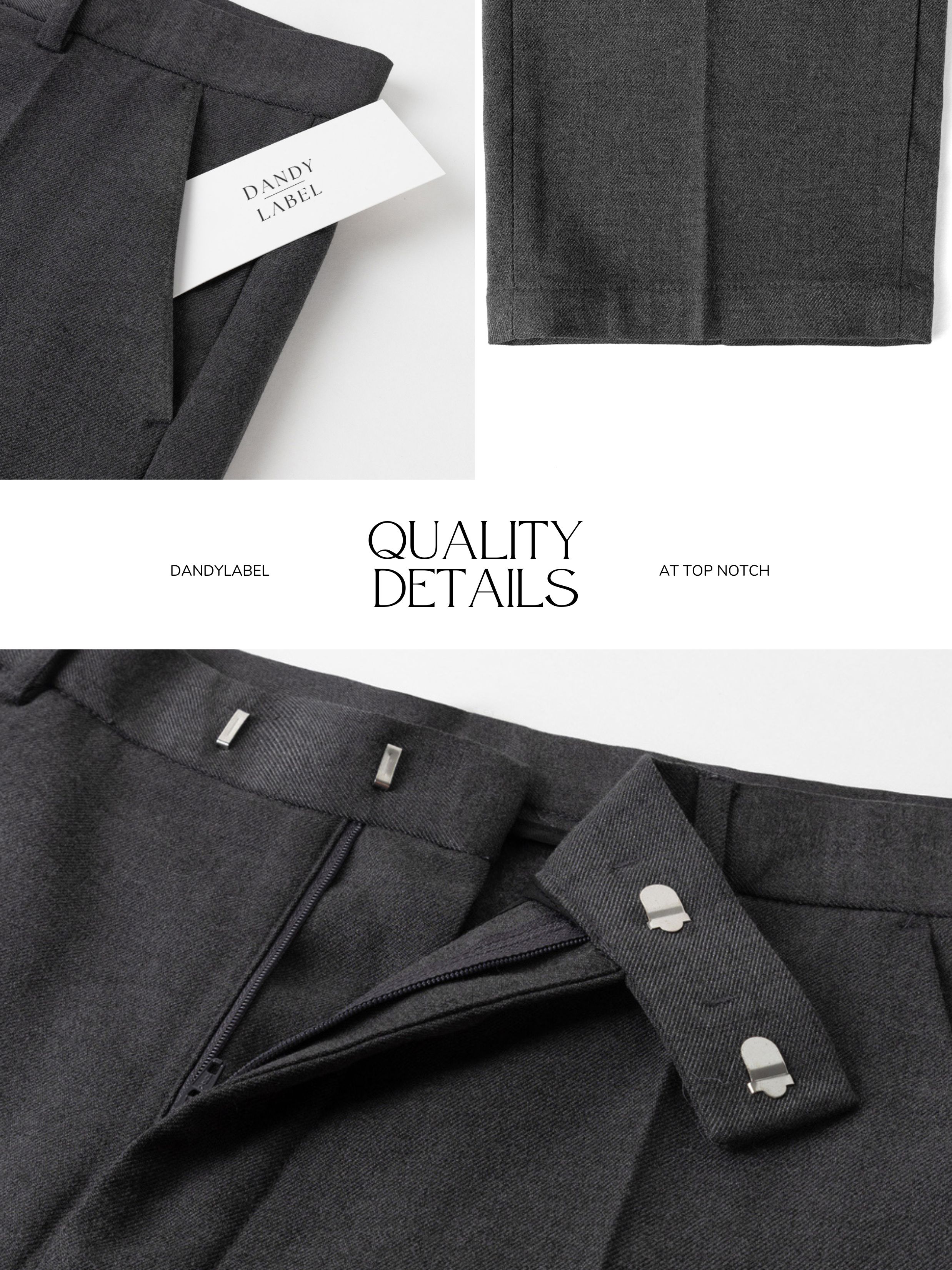 กางเกงสแลค สีเทา DANDY LABEL | Lazada.co.th