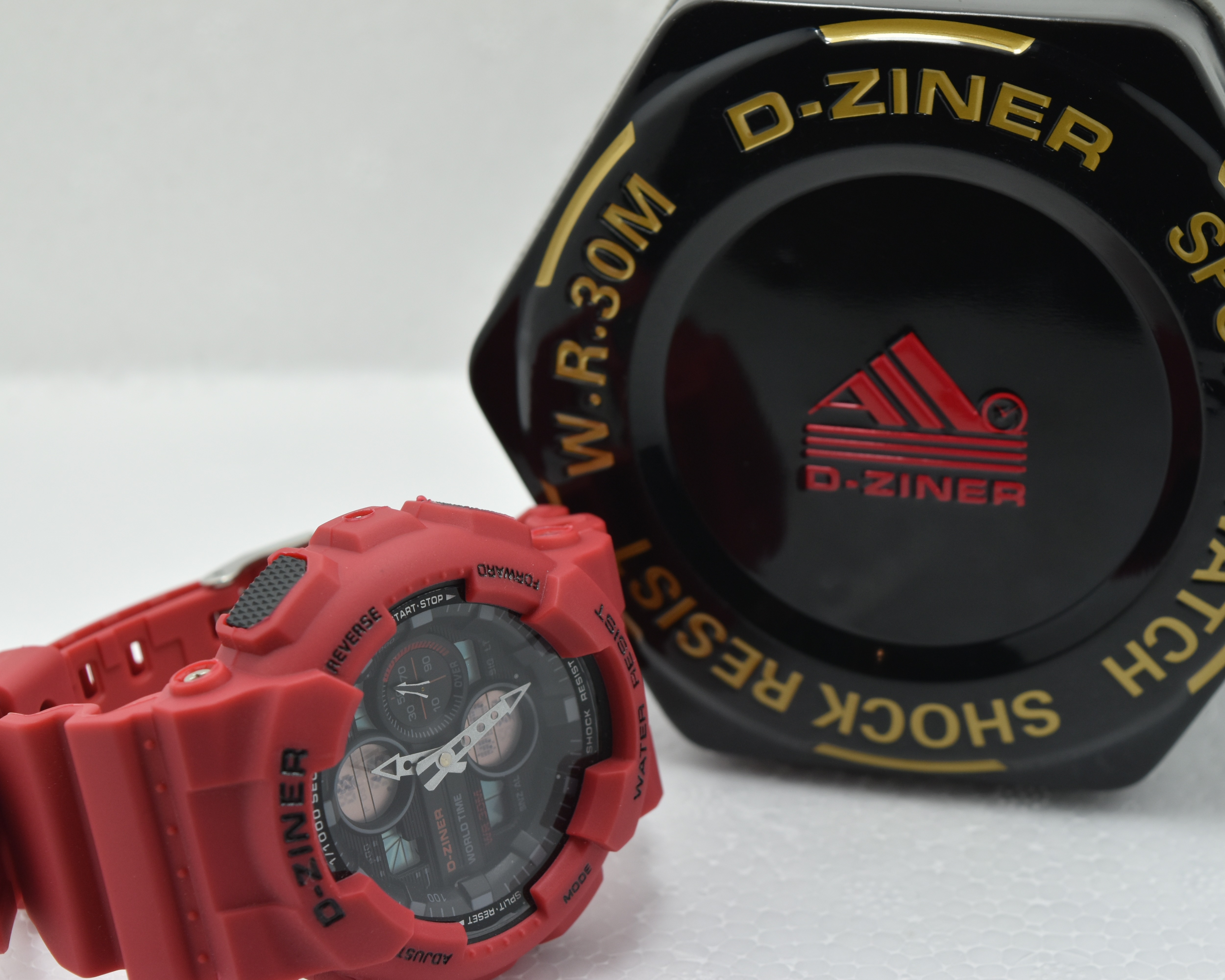 นาฬิกา D-Ziner สีแดง 2ระบบ - Success Timer - ThaiPick