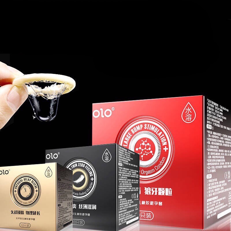 OLO Neo Condoms50-52-54ถุงยางอนามัย มีให้เลือก3สี 10ชิ้น1กล่อง ขนาดบางเฉียบ0.01มม ถุงยางราคาถูก ...